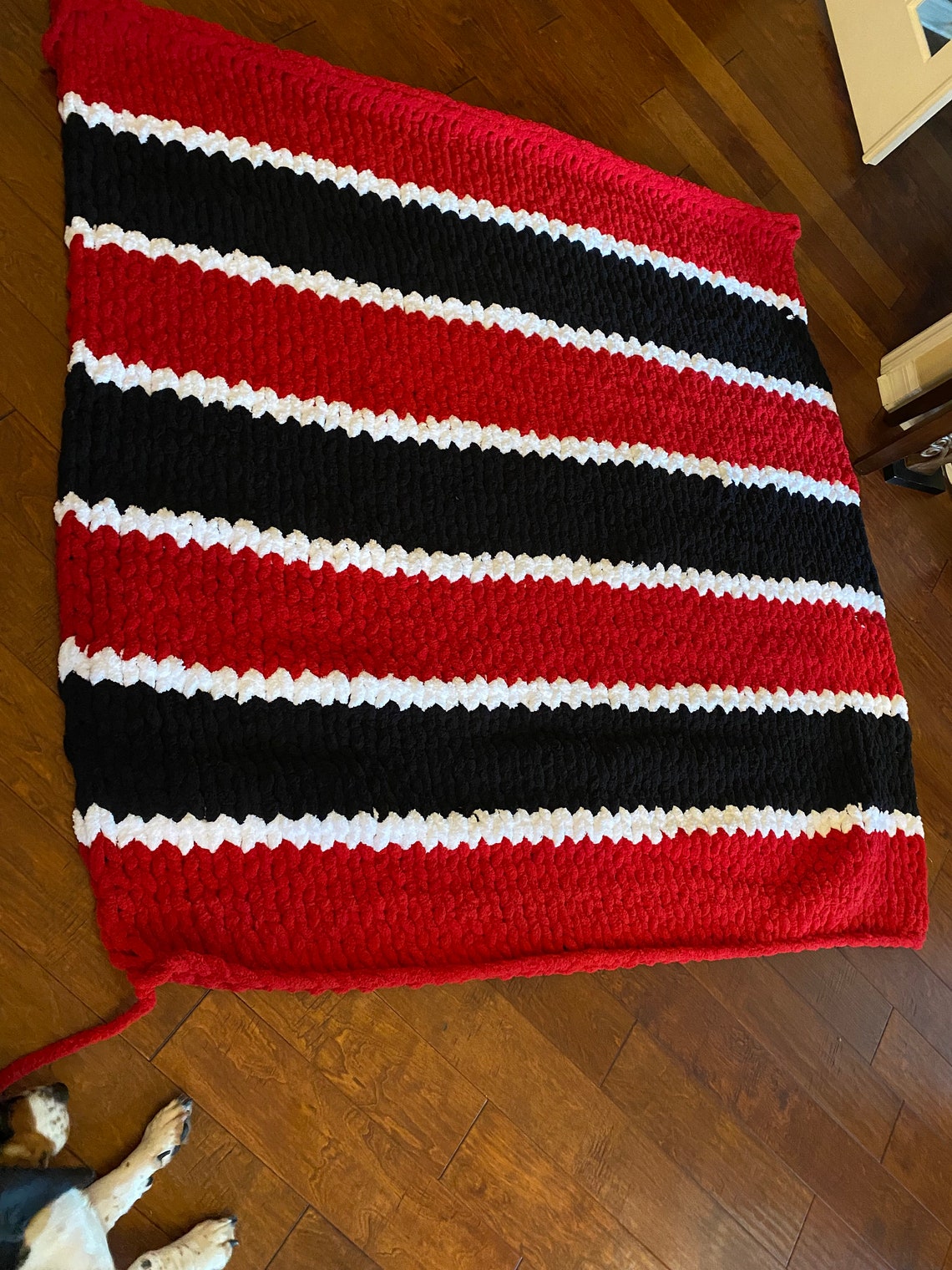 Georgia Bulldog's Chunky Knit Blanket; Go Dawgs; College Football ...