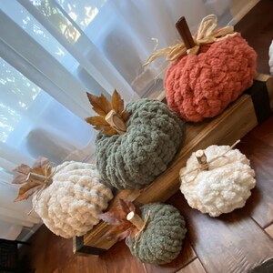 Chunky Knit Pumpkin - Assorted Sizes, Seasonal Pumpkins, Adorable Fall ...