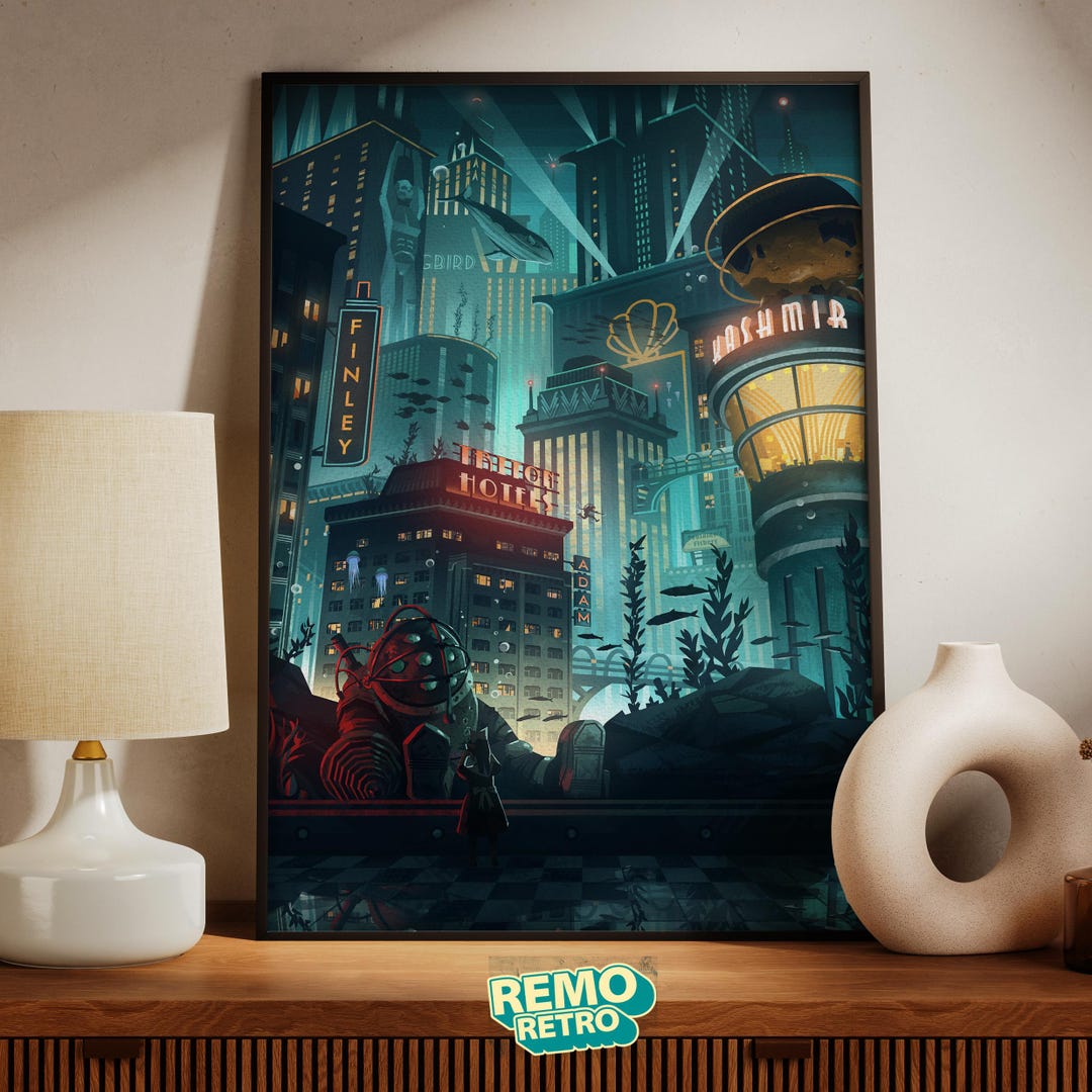 Bioshock Poster Wall Art Wall Prints Home Decor Canvas Print Gift ...