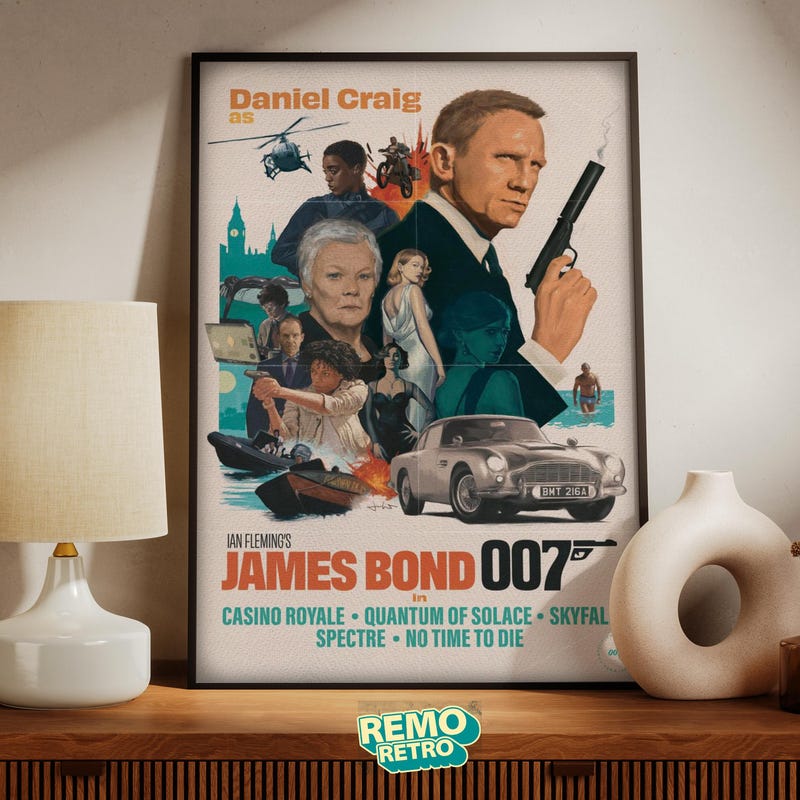 James Bond Poster - Etsy