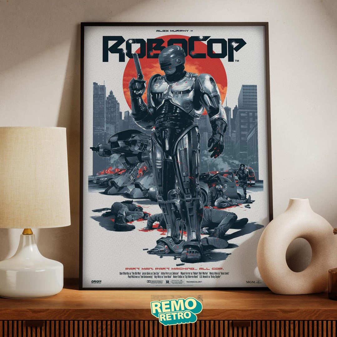 Robocop Poster Wall Art Wall Prints Home Decor Canvas Print Gift Poster ...