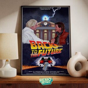 Back to the Future Poster Wall Art Wall Prints Home Decor Canvas Print ...