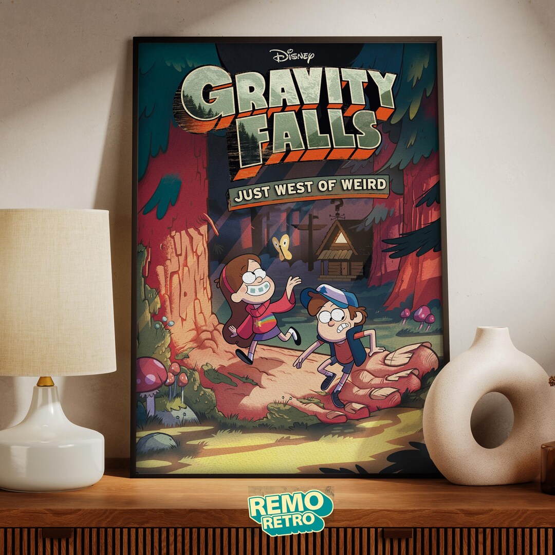 Gravity Falls Poster Wall Art Wall Prints Home Decor Canvas Print Gift ...