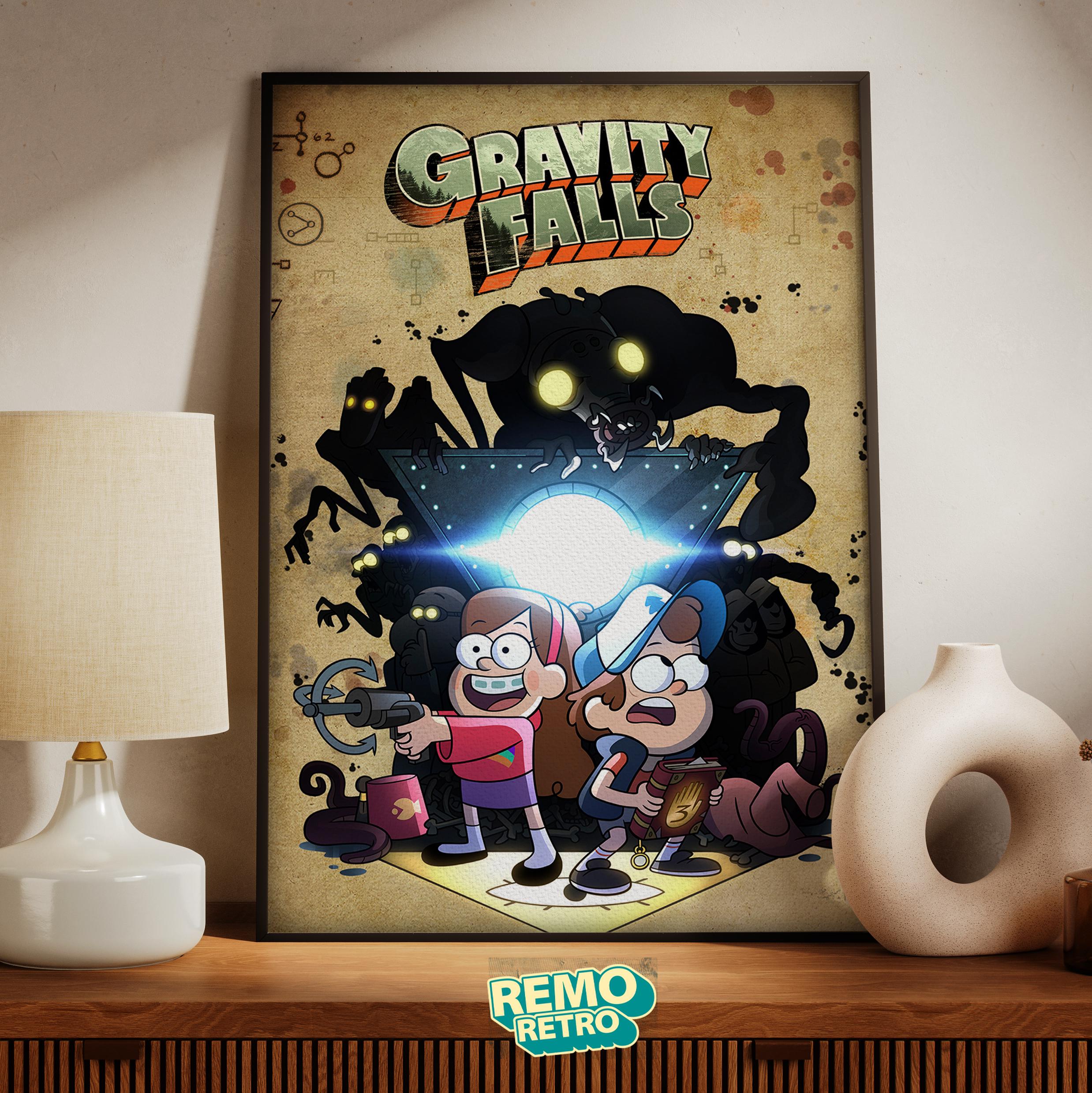 Gravity Falls Poster Wall Art Wall Prints Home Decor Canvas Print Gift ...
