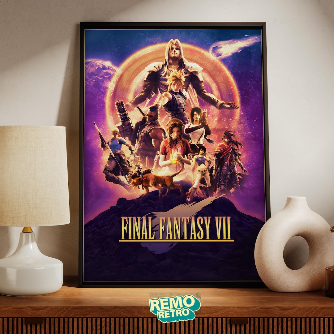 Final Fantasy VII Poster Wall Art Wall Prints Home Decor Canvas Print ...