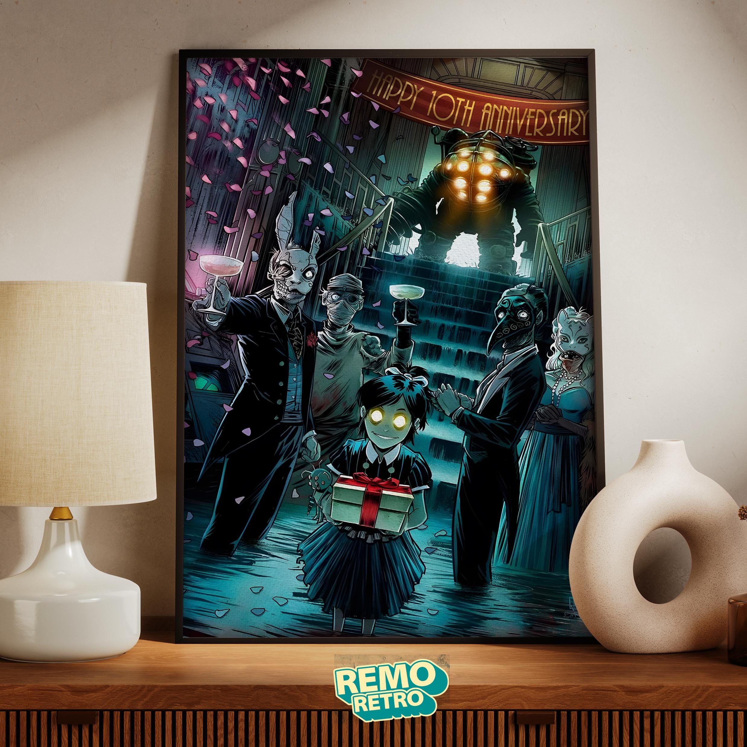 Bioshock Poster Wall Art Wall Prints Home Decor Canvas Print Gift ...