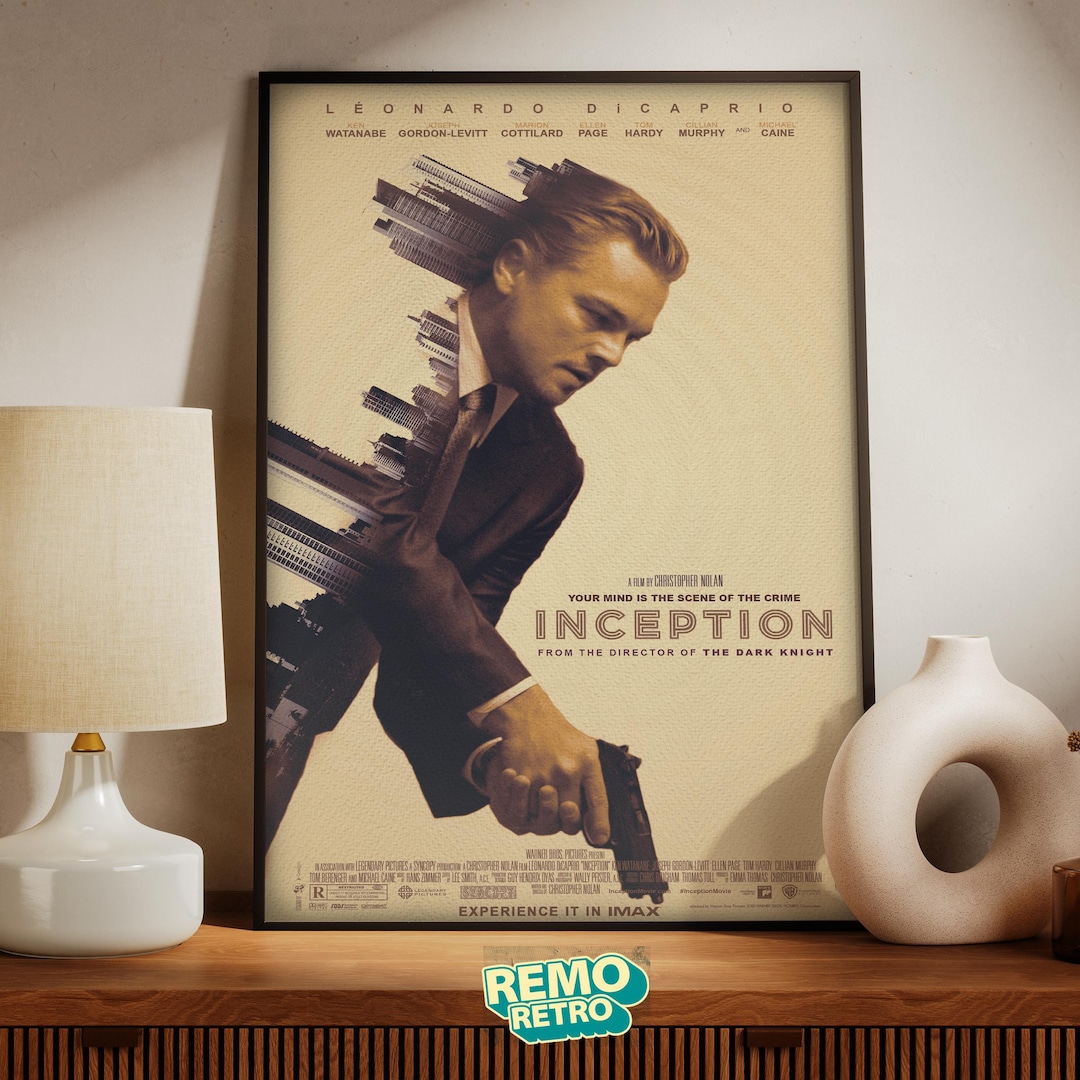 Inception Poster Wall Art Wall Prints Home Decor Canvas Print Gift ...