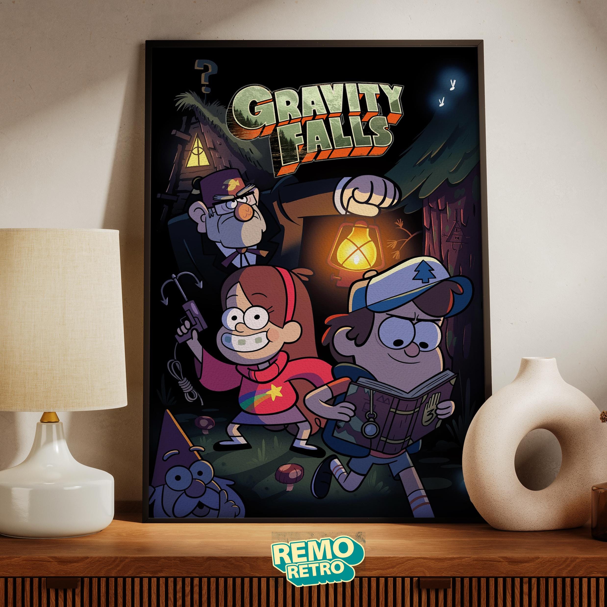 Gravity Falls Poster Wall Art Wall Prints Home Decor Canvas Print Gift ...