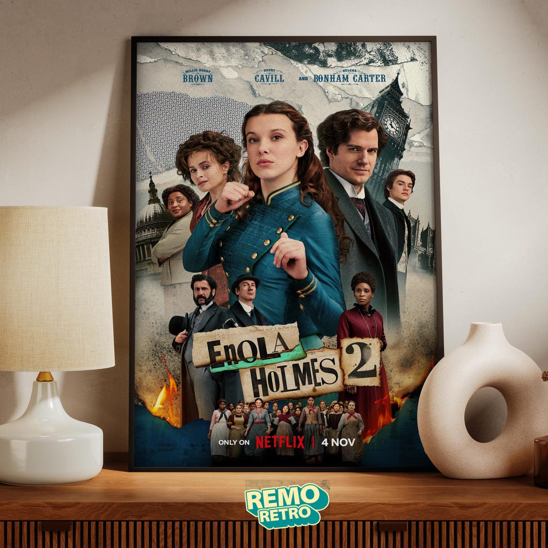 Enola Holmes Poster Wall Art Wall Prints Home Decor Canvas Print Gift ...