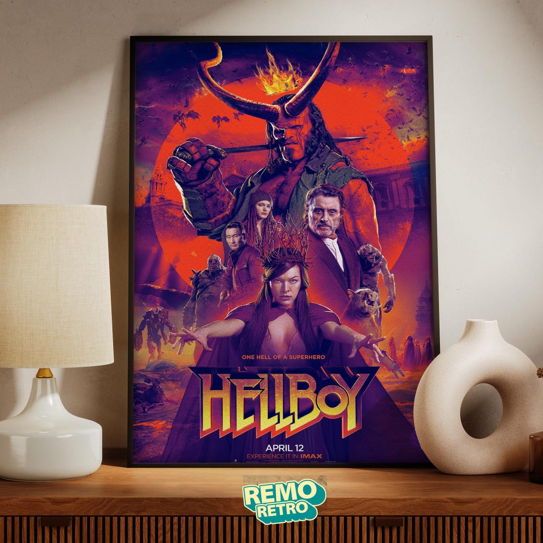 Hellboy Poster Poster Wall Art Wall Prints Home Decor Canvas Print Gift ...