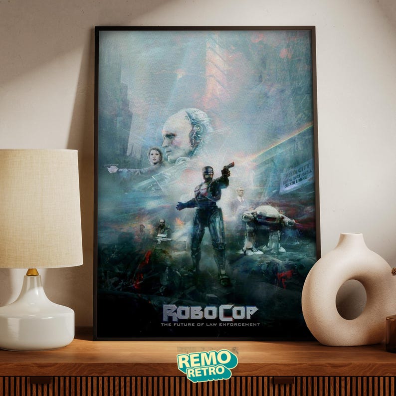 Robocop Poster Wall Art Wall Prints Home Decor Canvas Print Gift Poster ...