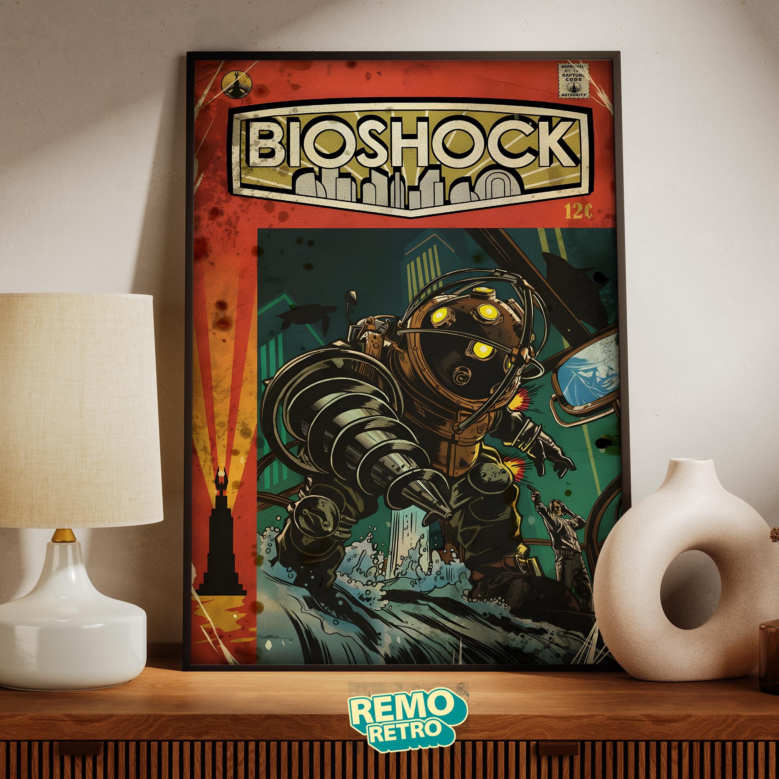 Bioshock Poster Wall Art Wall Prints Home Decor Canvas Print Gift ...