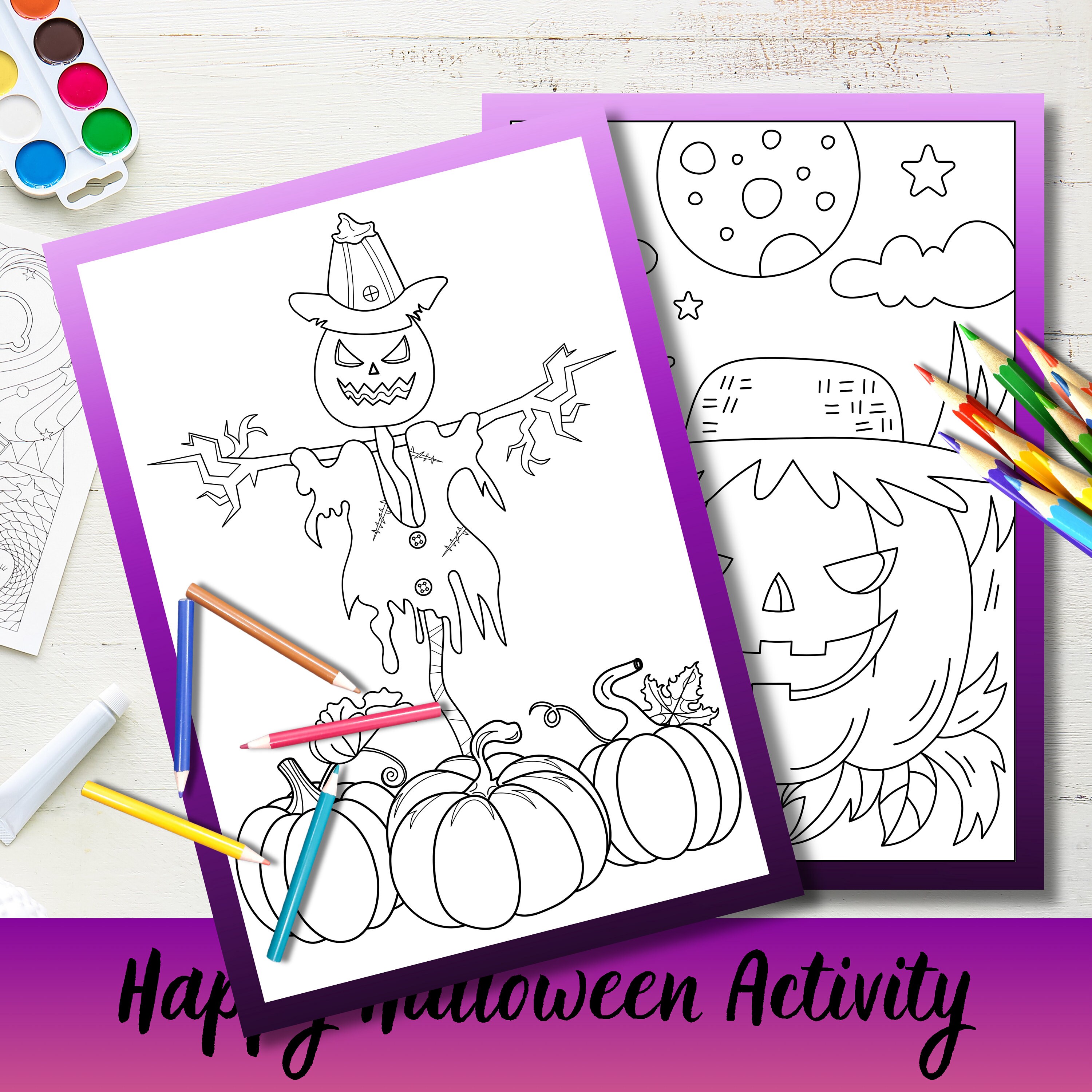 Fun & Engaging Kids Activity Bundle – Coloring Pages, Dot-to-dot, Tic ...
