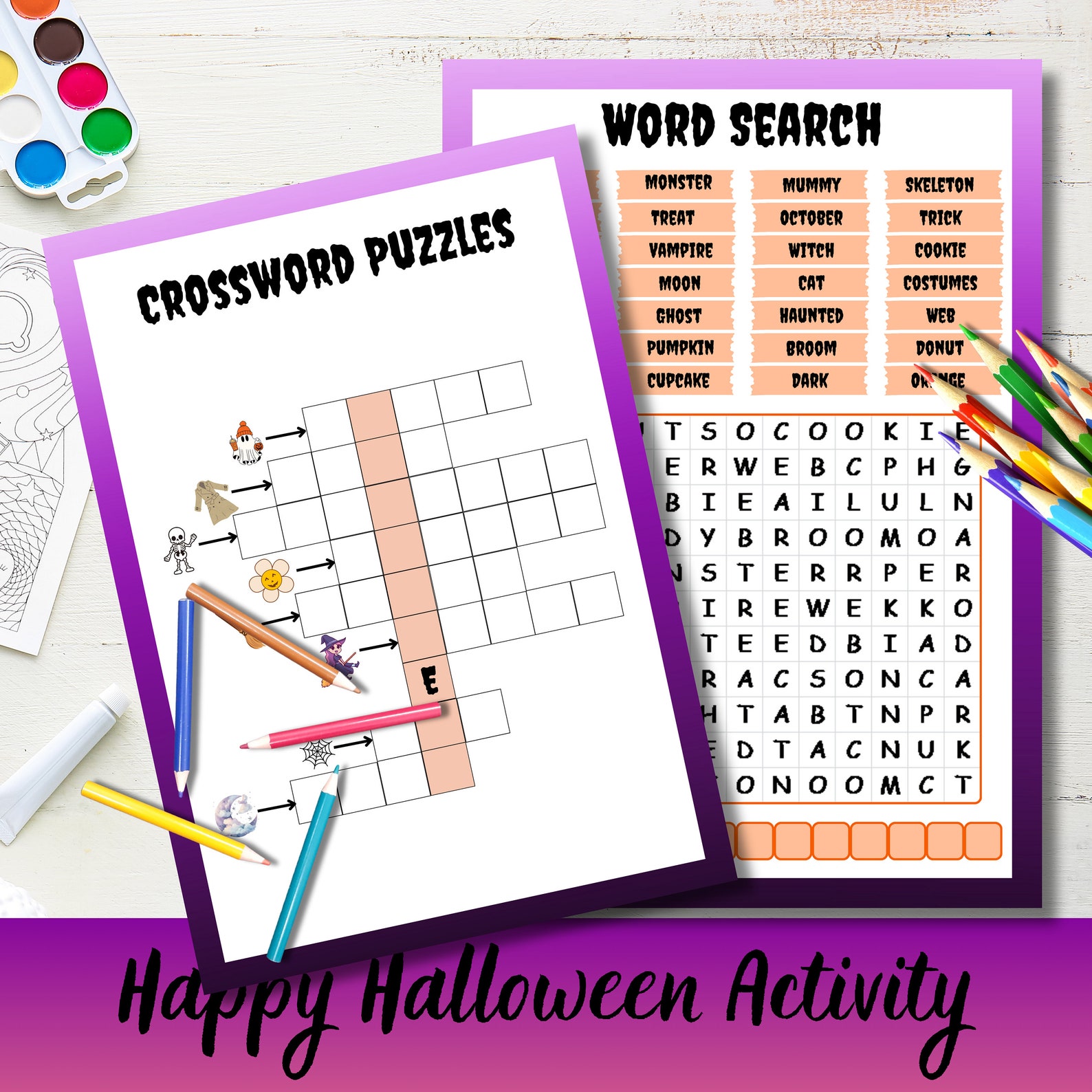 Fun & Engaging Kids Activity Bundle – Coloring Pages, Dot-to-dot, Tic ...