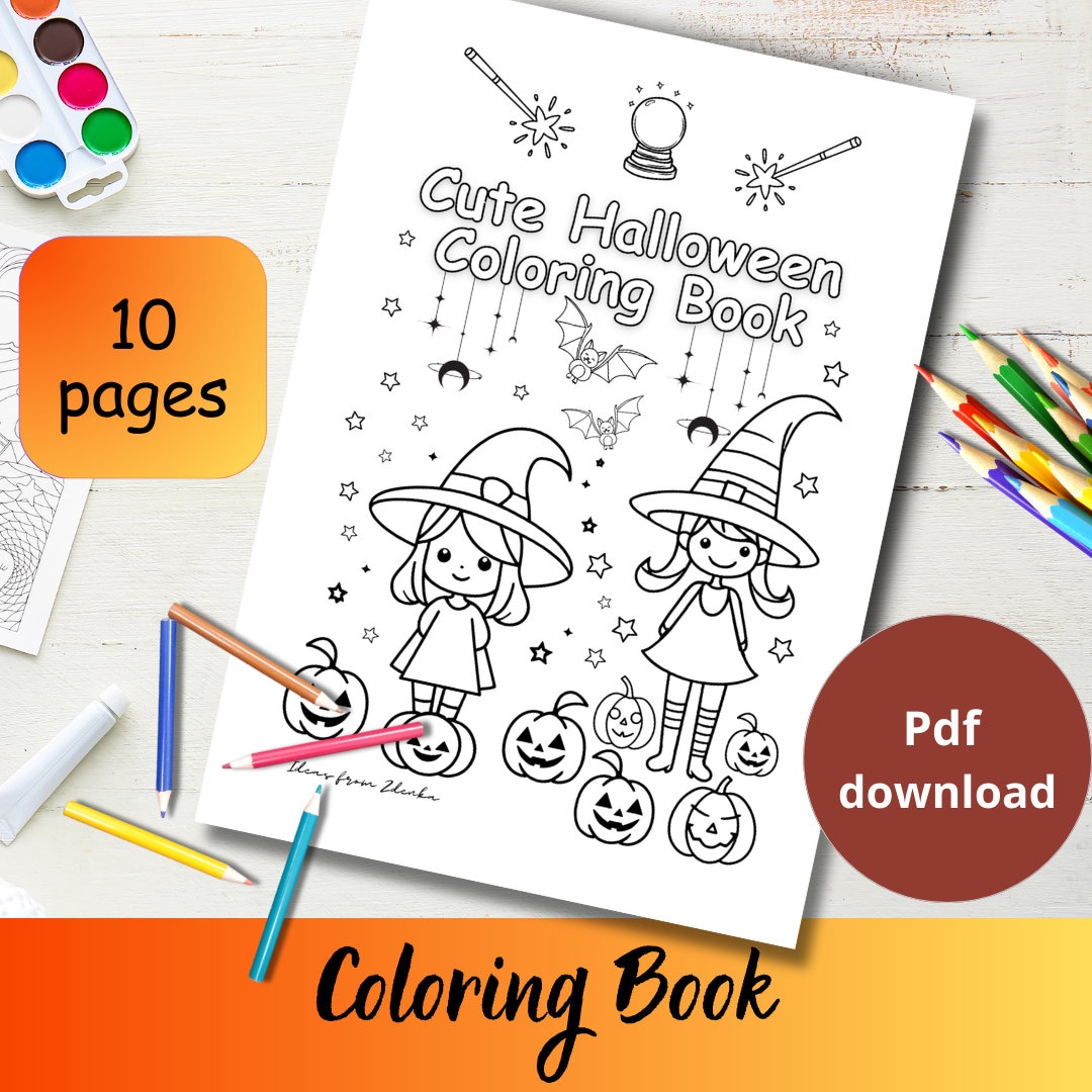 Cute Halloween Coloring Book for Kids – Fun, Adorable, and Easy-to ...