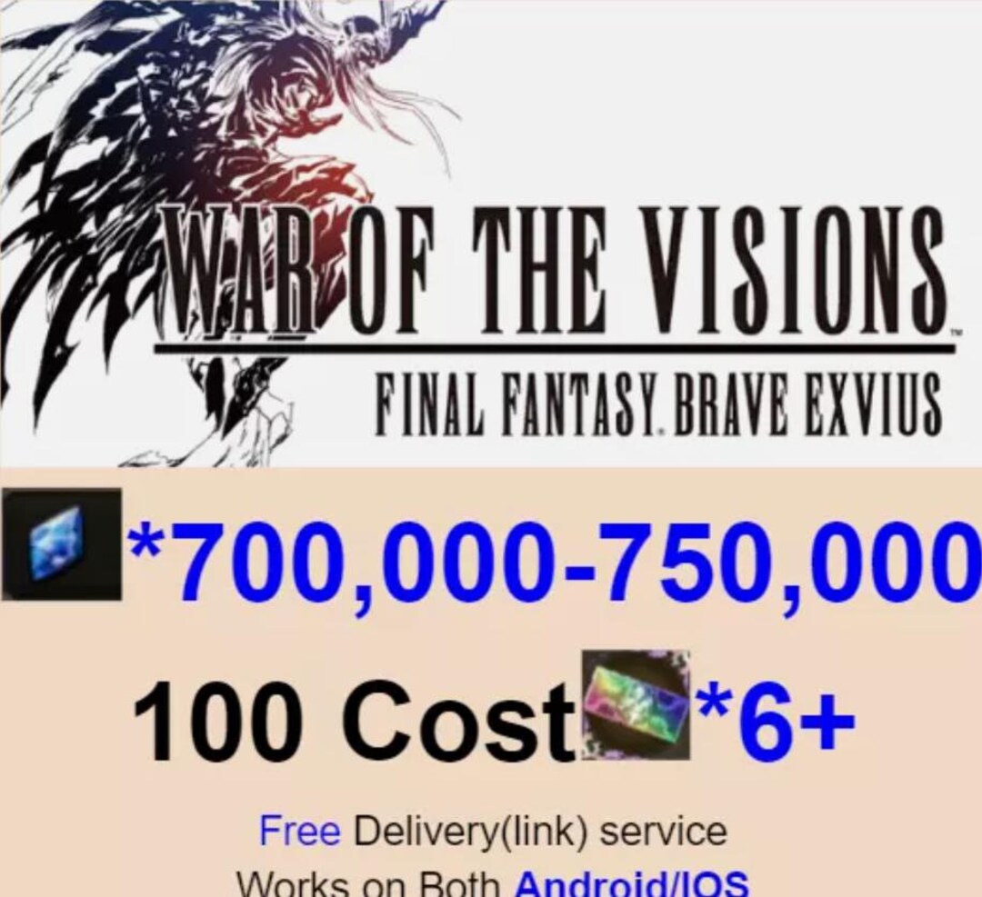FFBE War of the Vision [EN] WOTV Global Starter Account 100cost Ticket ...