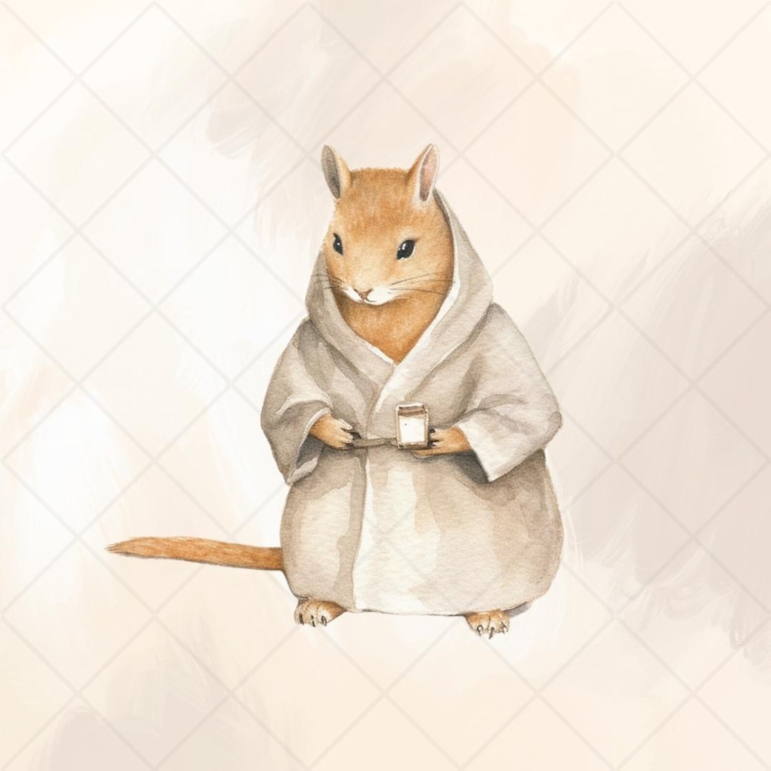 Watercolor Squirrels Spa Day Collection High-quality Transparent Pngs ...