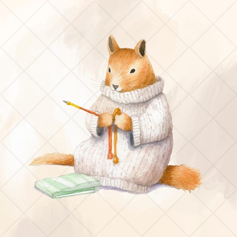 Watercolor Squirrels Spa Day Collection High-quality Transparent Pngs ...