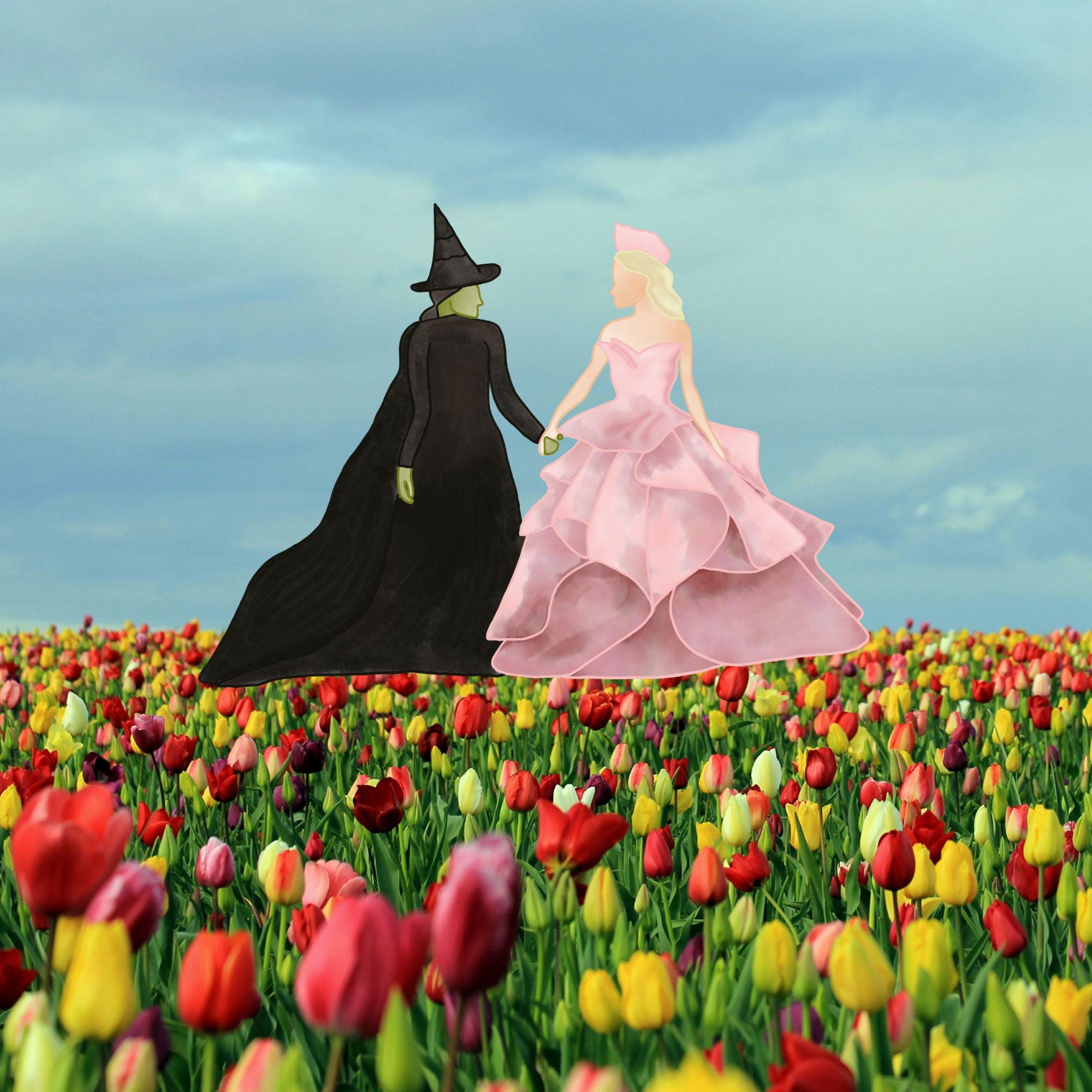 Elphaba & Glinda PNG Clipart: Wicked Party DIY (digital Download) - Etsy