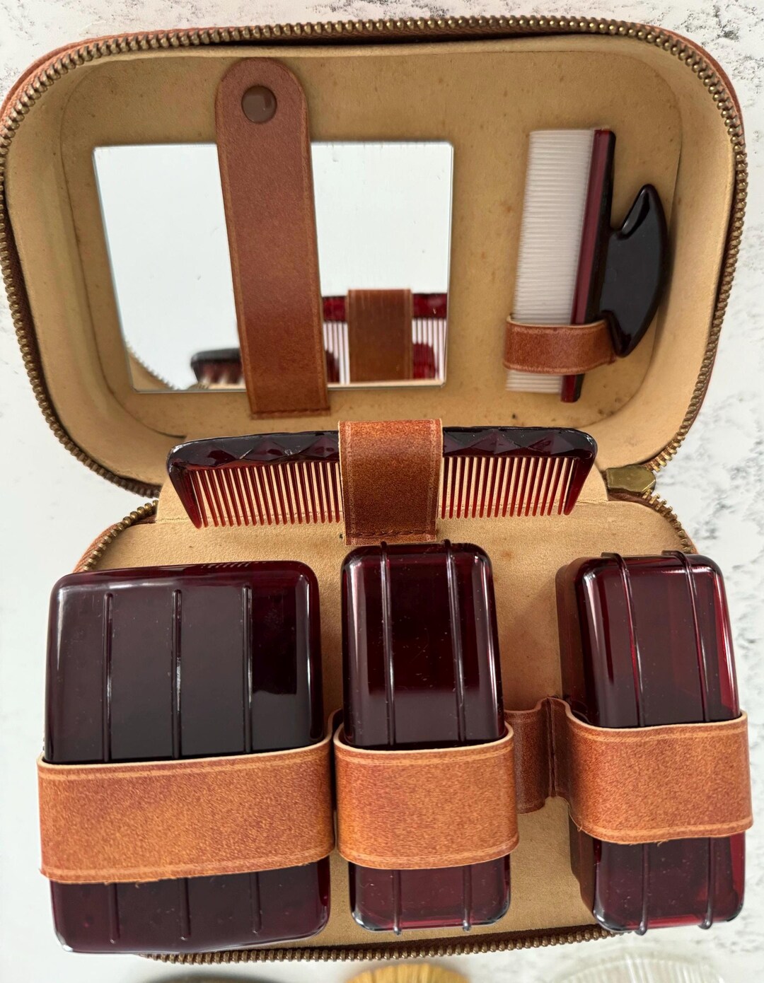 Vintage Men’s Toiletry Travel Case - Etsy