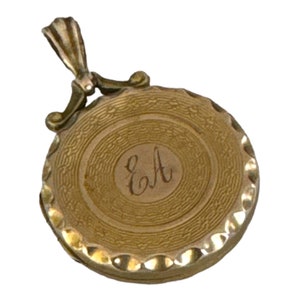 Antique Edwardian 9ct Yellow Gold Locket - Etsy