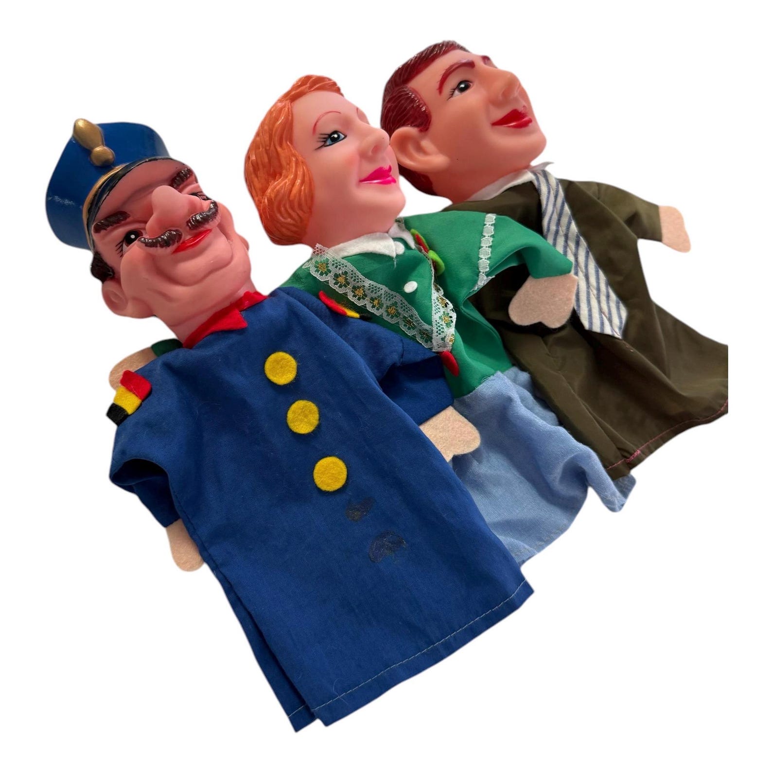 Vintage Punch and Judy Plus Policeman Hand/finger Puppets - Etsy