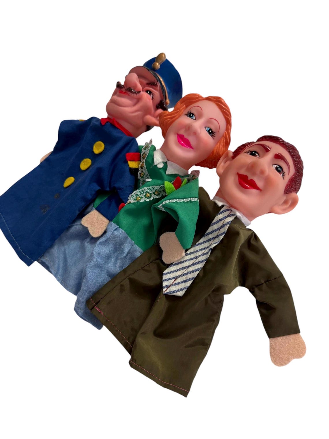 Vintage Punch and Judy Plus Policeman Hand/finger Puppets - Etsy