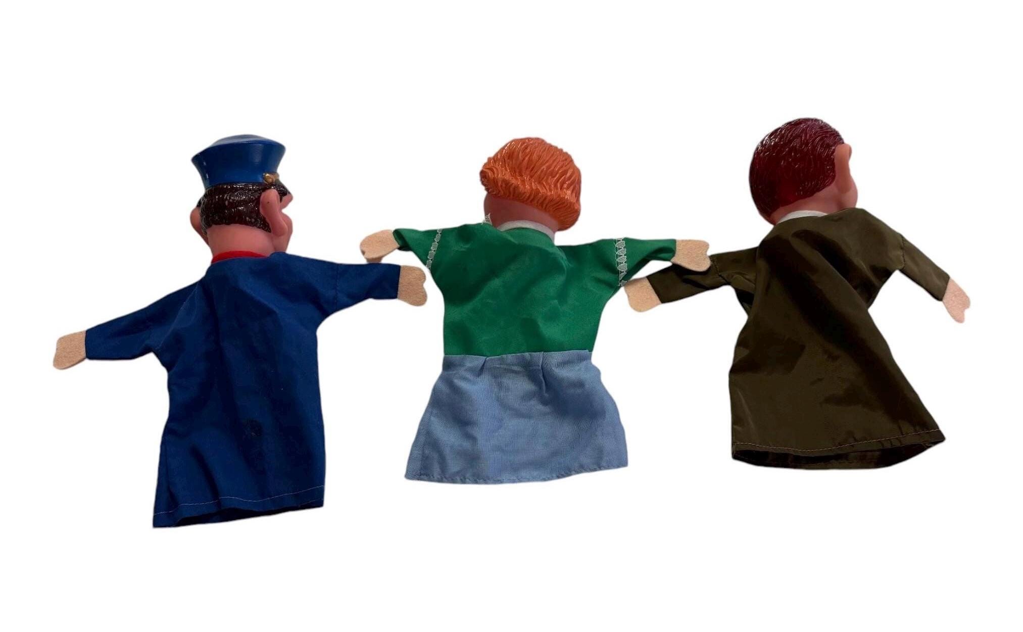 Vintage Punch and Judy Plus Policeman Hand/finger Puppets - Etsy