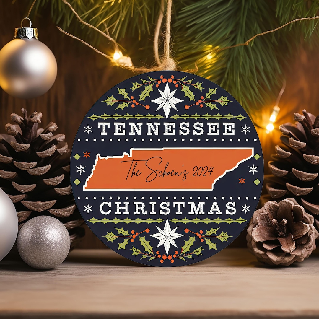 Personalized Tennessee Christmas Ornament Holiday Family Fun Gift Xmas ...