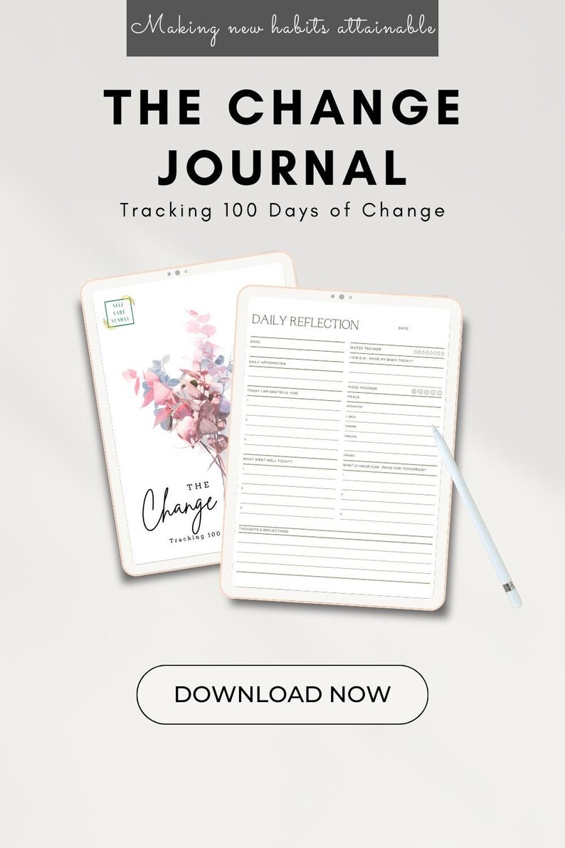 The Change Journal: Tracking 100 Days of Change - Etsy