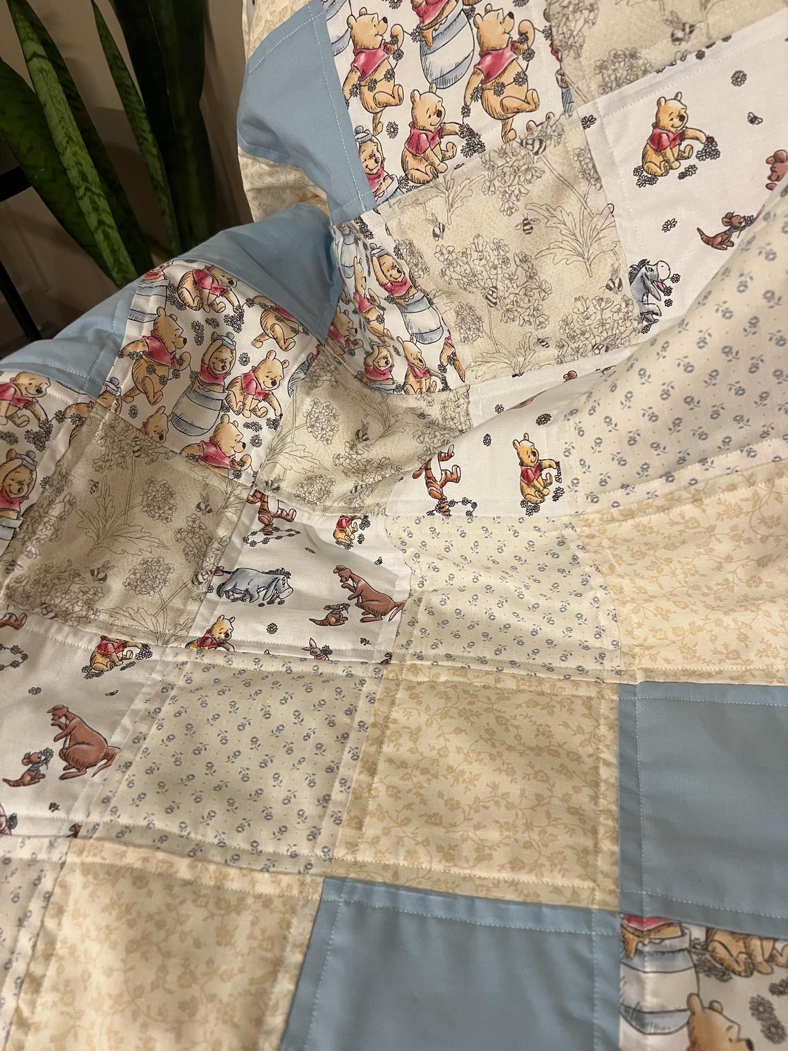 Winnie the Pooh Baby Quilt Winnie the Pooh Nursery Bedding Cute, Cozy ...