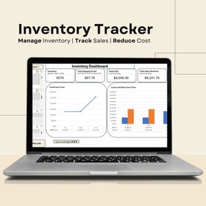 Inventory Tracker, Excel Inventory Planner, Sales Tracking Log ...