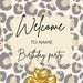 Leopard Print Party Welcome Board 42cm X 59.4cm - Etsy