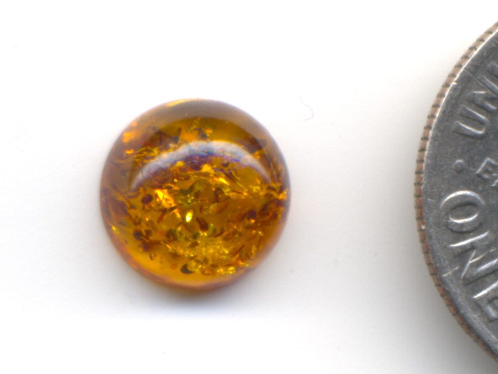 AMBER Natural Baltic Amber ONE 8mm Round Cabochon Sopot Poland - Etsy