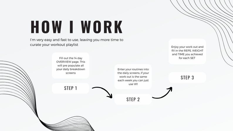 Excel Workout Planer & Tracker - Etsy