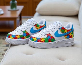 Autism Awareness Custom Nike Air Force 1 - Etsy