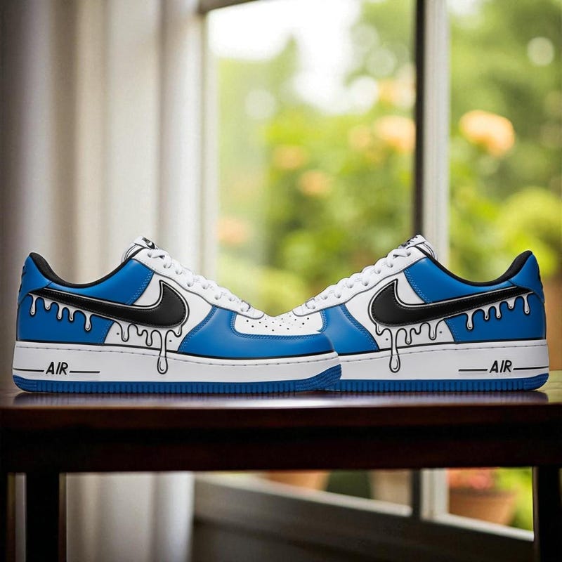 Drippy Painted Nikes - Etsy