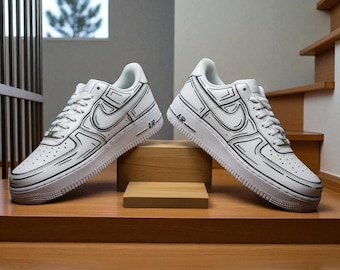 Air Force 1 Cartoon Custom White Shoes Hand Painted Sneakers 'colorful ...