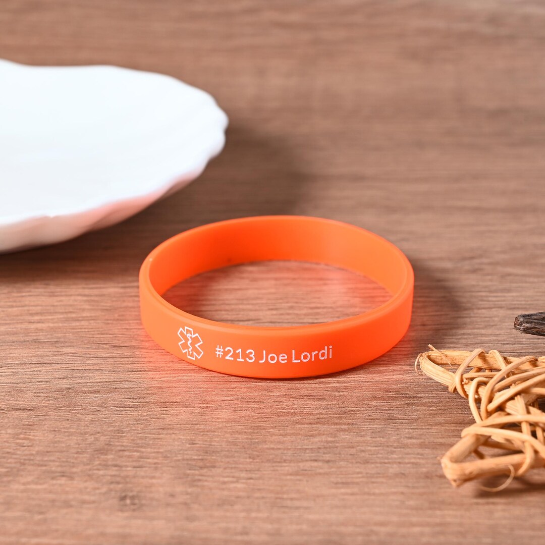 Medical Emergency Contact Bracelet, Custom Medical Alert Bracelet ...