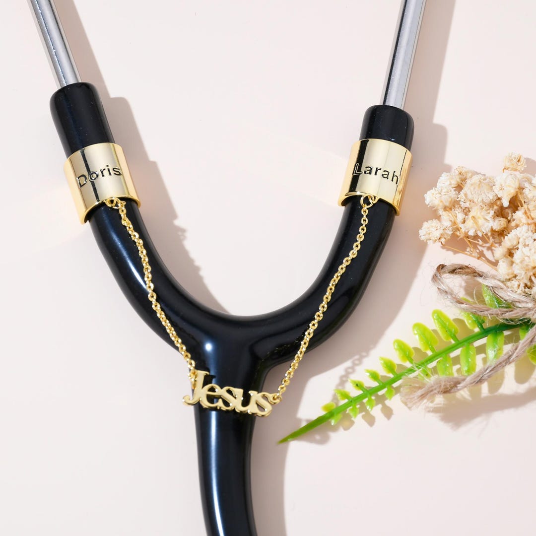 Custom Stethoscope ID Tag, Stethoscope Charm With Names, Personalized ...