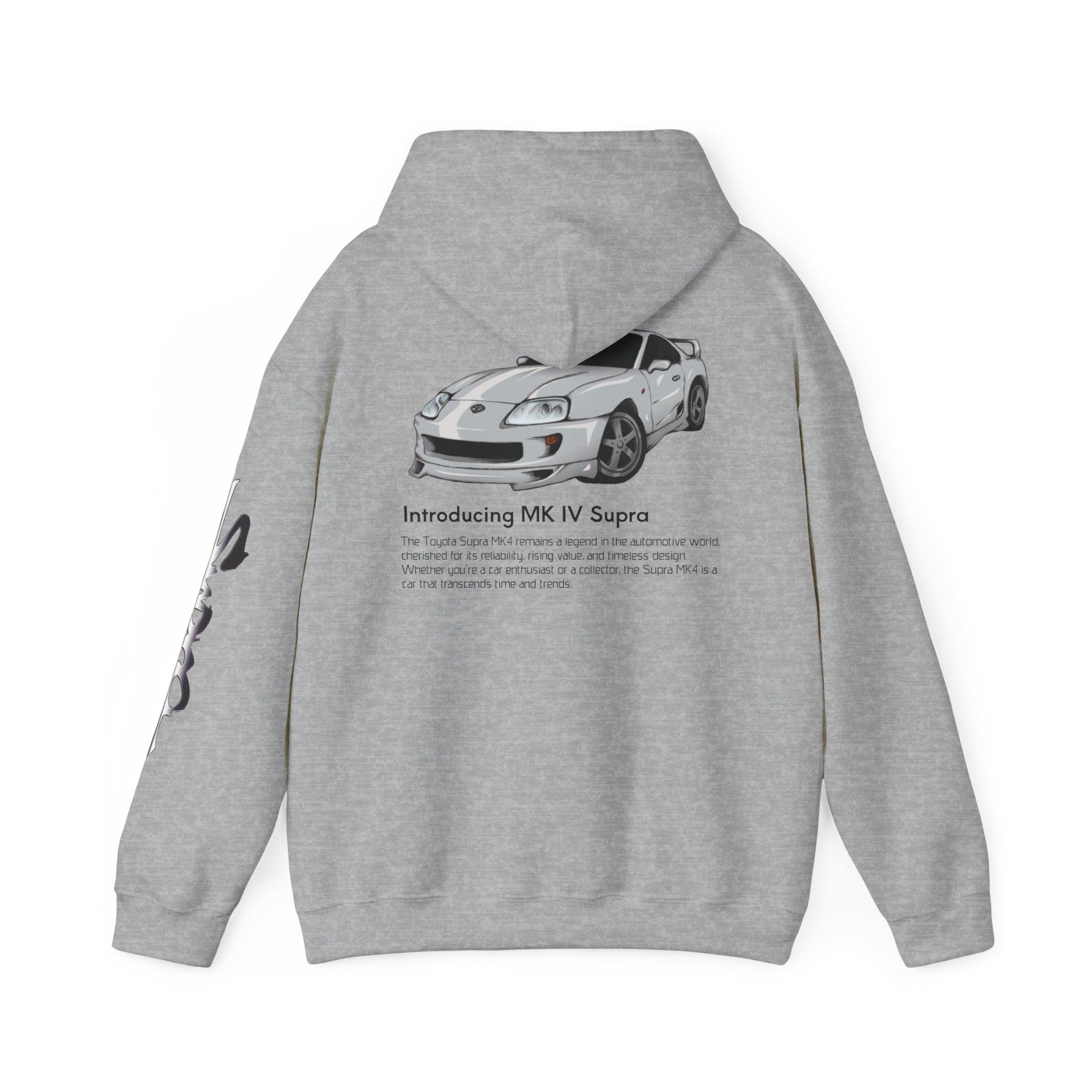 Toyota Supra MK IV Hoodie, JDM Car Enthusiast Gift, Automotive Apparel ...