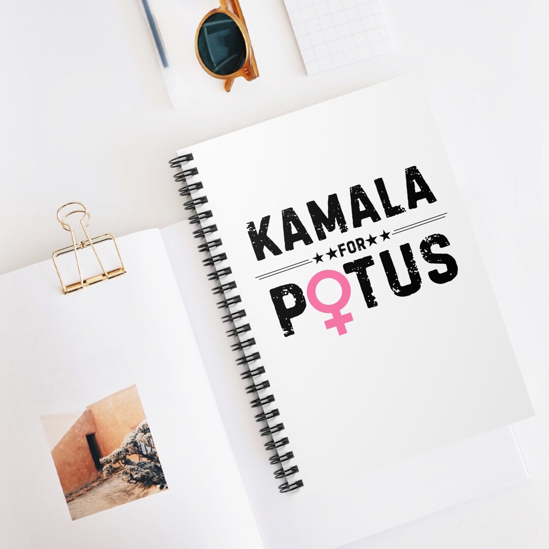 Kamala Harris Spiral Notebook Election 2024 Potus Work School Notebook ...