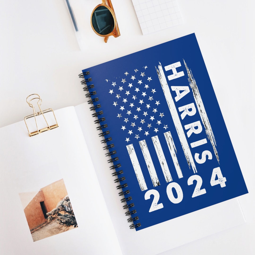 Kamala Harris Spiral Notebook Election 2024 Potus Work School Notebook ...