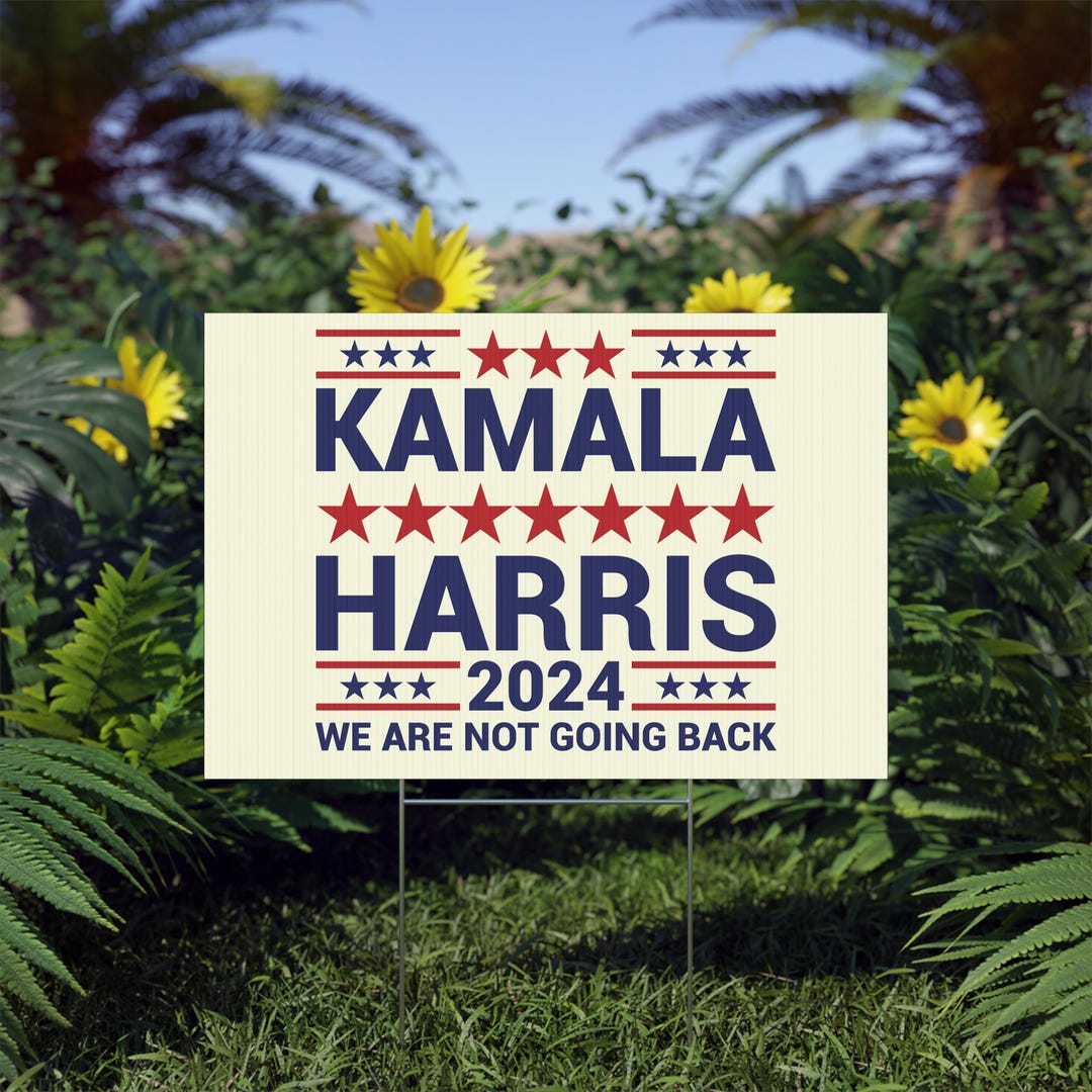 Patriotic Kamala Harris Yard Sign for Election 2024 President Harris ...
