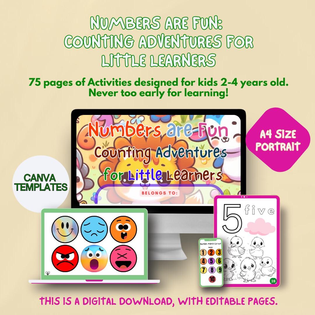 Numbers Are Fun: Counting Adventures for Little Learners - Etsy