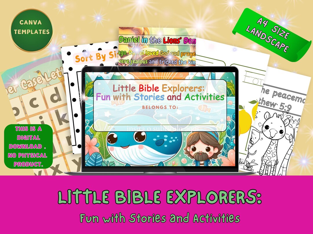 Little Bible Explorer: Fun With Stories and Activities - Etsy