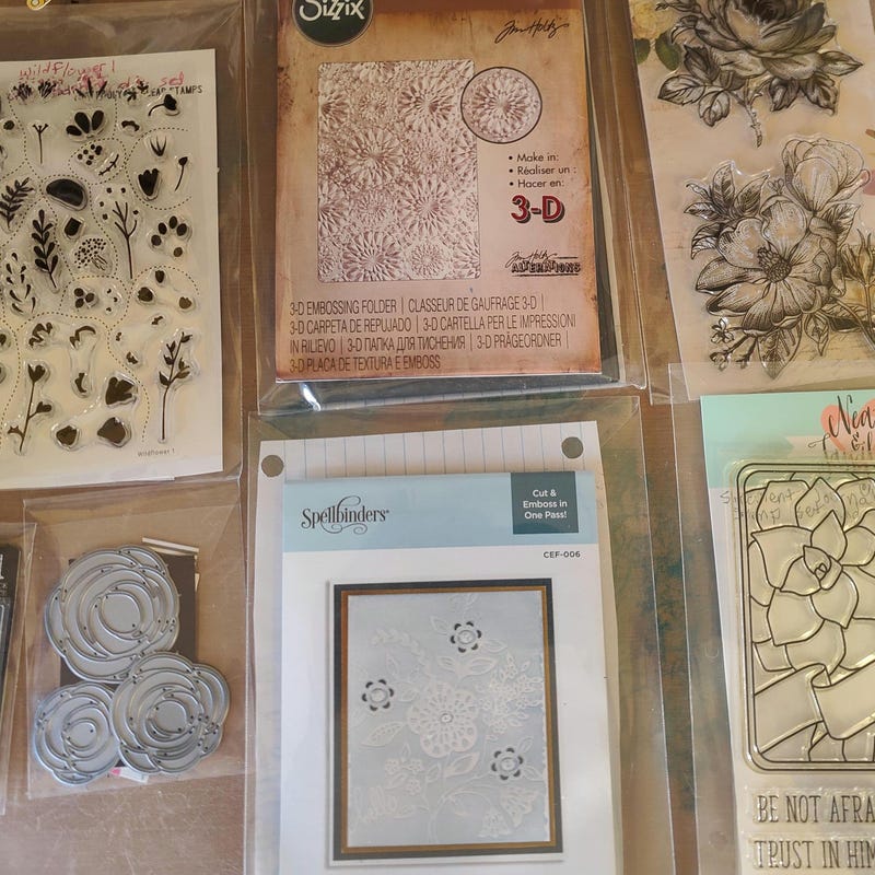 Embossing Folder Set - Etsy