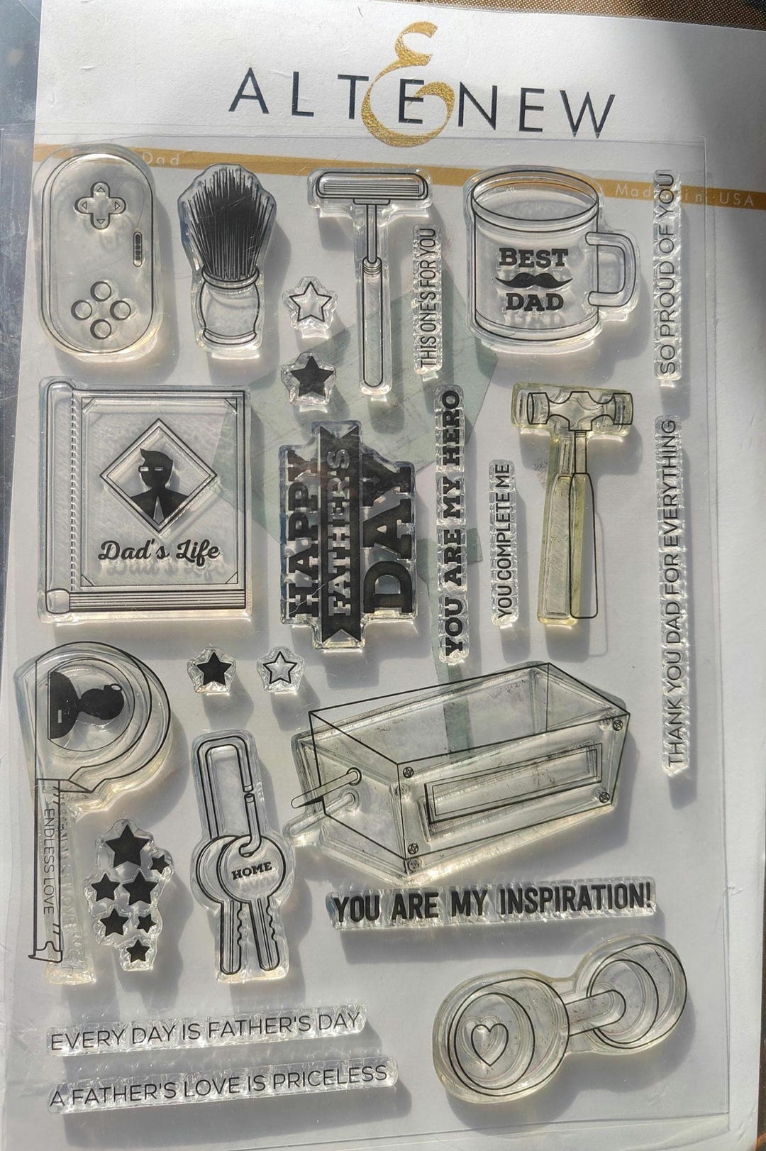 Best Dad Stamp Set by Altenew - Etsy