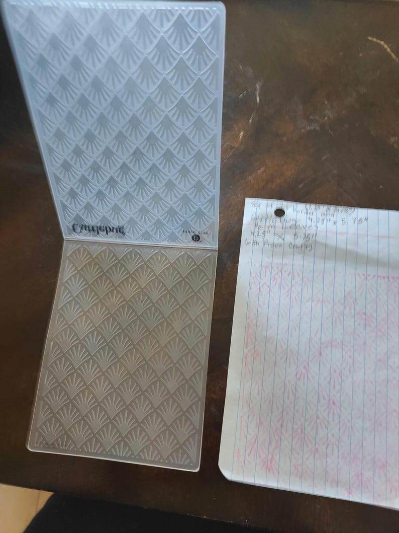 Palm Tree Embossing Folder by Cuttlebug With Provo Craft. A6 Size 4 1/4 ...