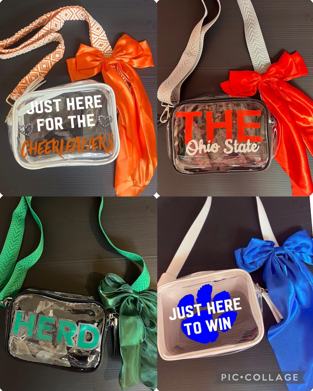 Custom Clear Stadium Bags Game Day - Etsy